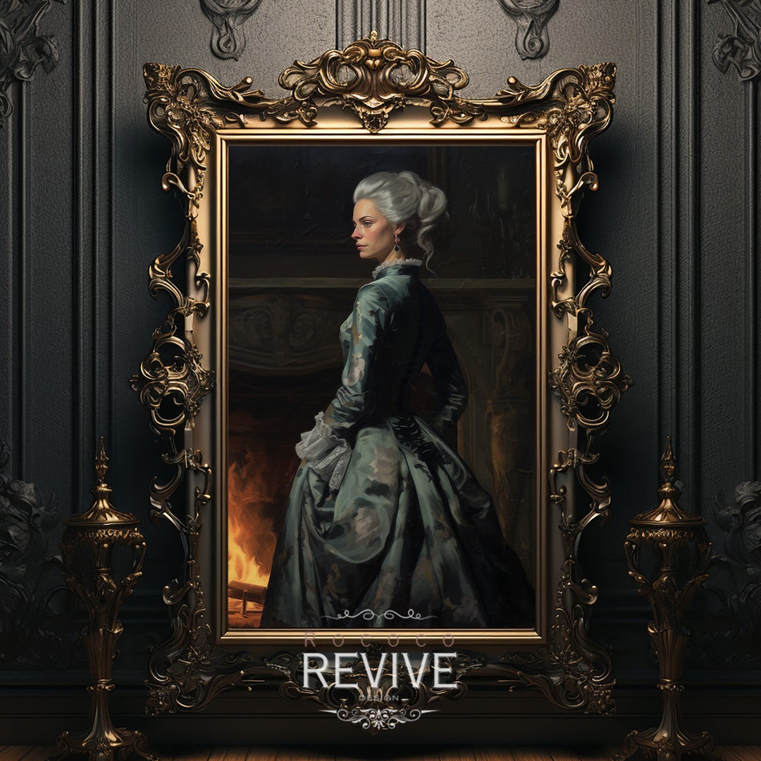 Rococo Wall Art, Printable Digital Painting, Vintage Home Decor, Fine ...