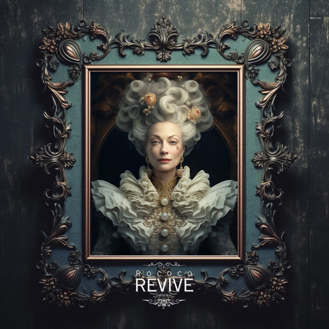 Rococo Wall Art, Printable Digital Painting, Fantasy Home Decor, Fine ...