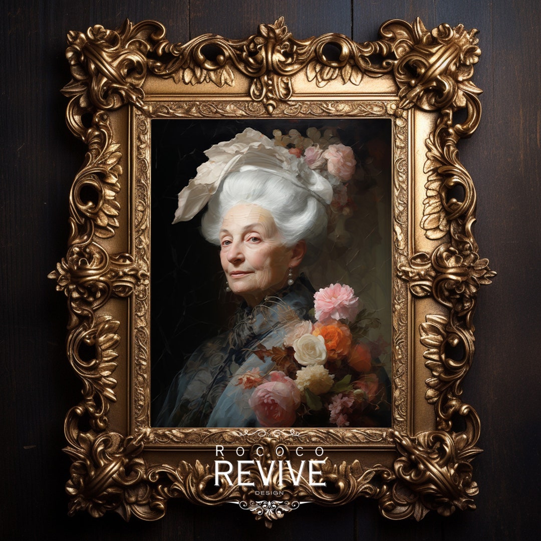 Rococo Wall Art, Printable Digital Painting, Vintage Home Decor, Fine ...