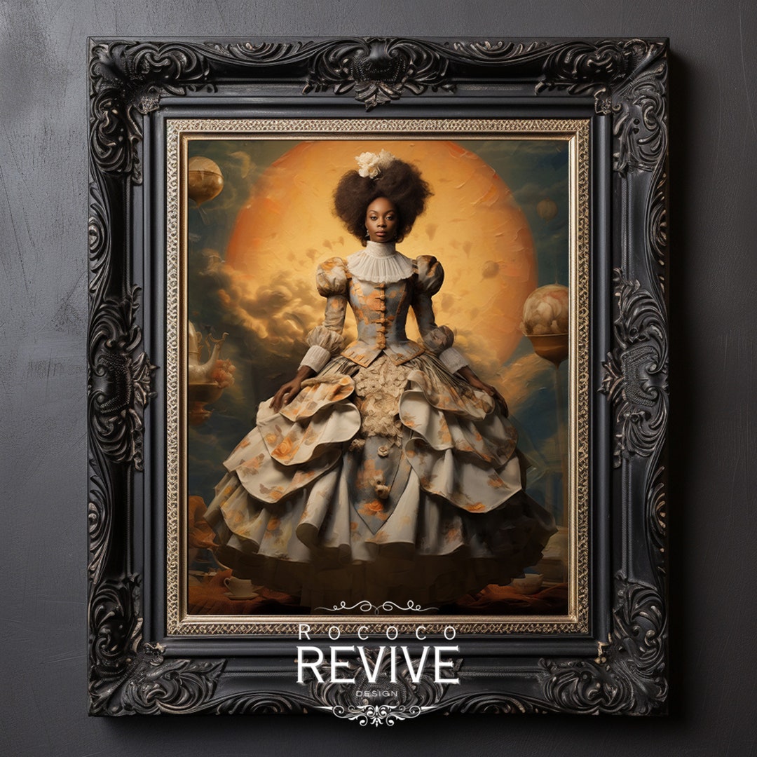 Rococo Wall Art, Printable Digital Painting, Fantasy Home Decor, Fine ...