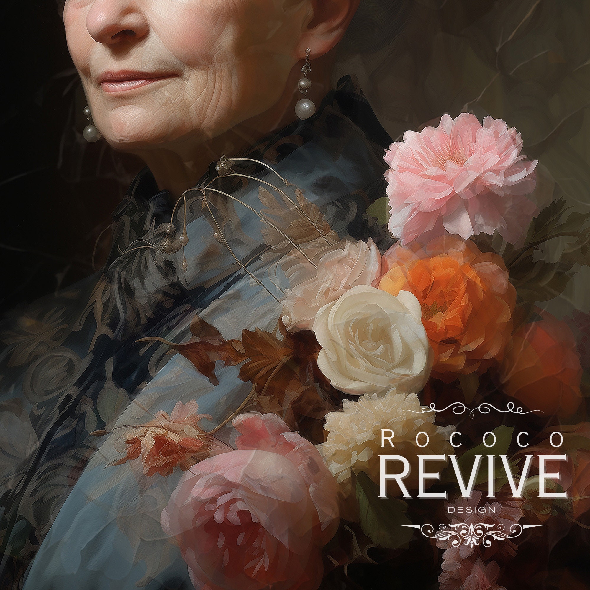 Rococo Wall Art, Printable Digital Painting, Vintage Home Decor, Fine ...