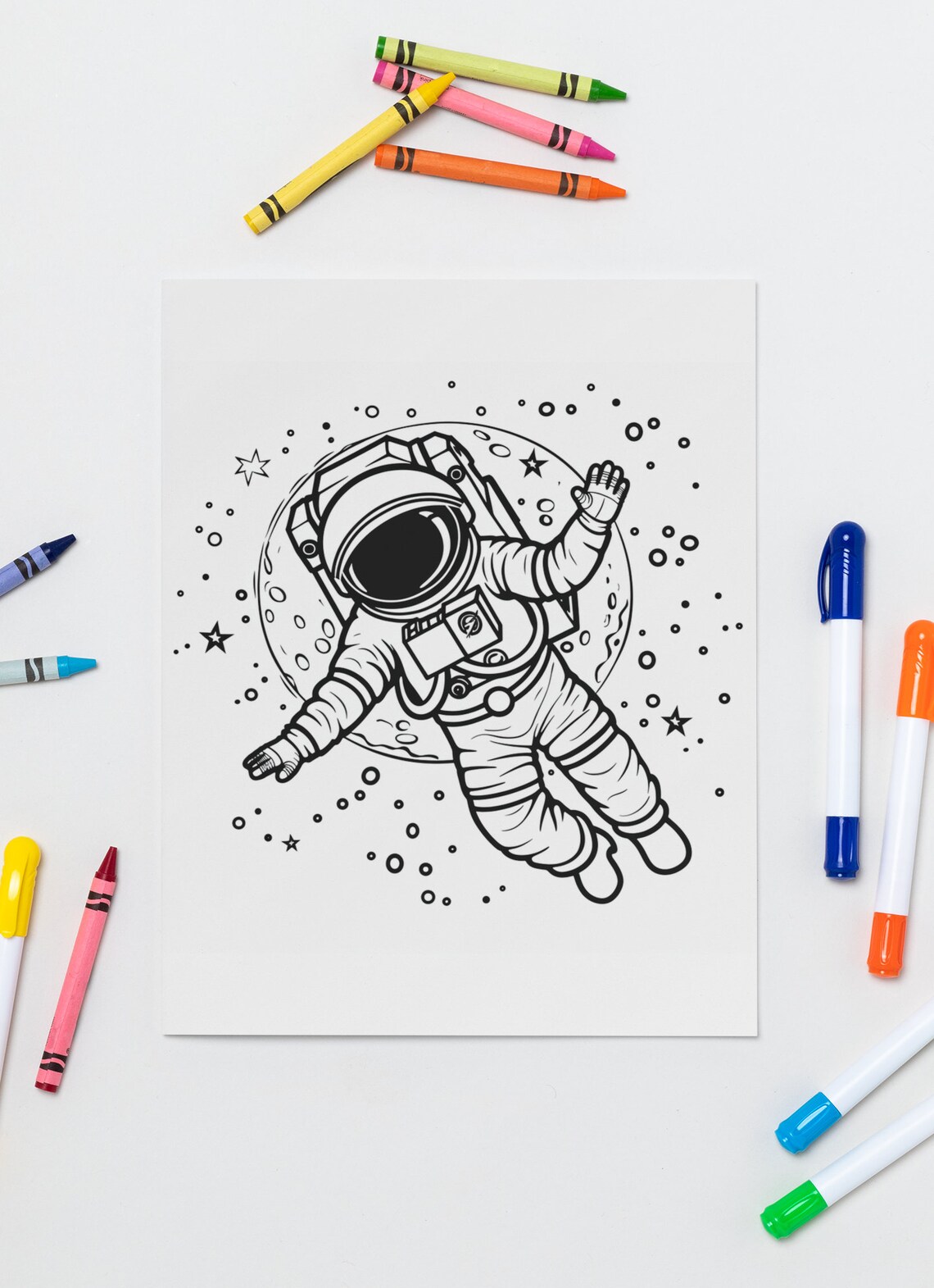 Space Adventure Coloring Pages Space Themed Coloring Book Downloadable ...