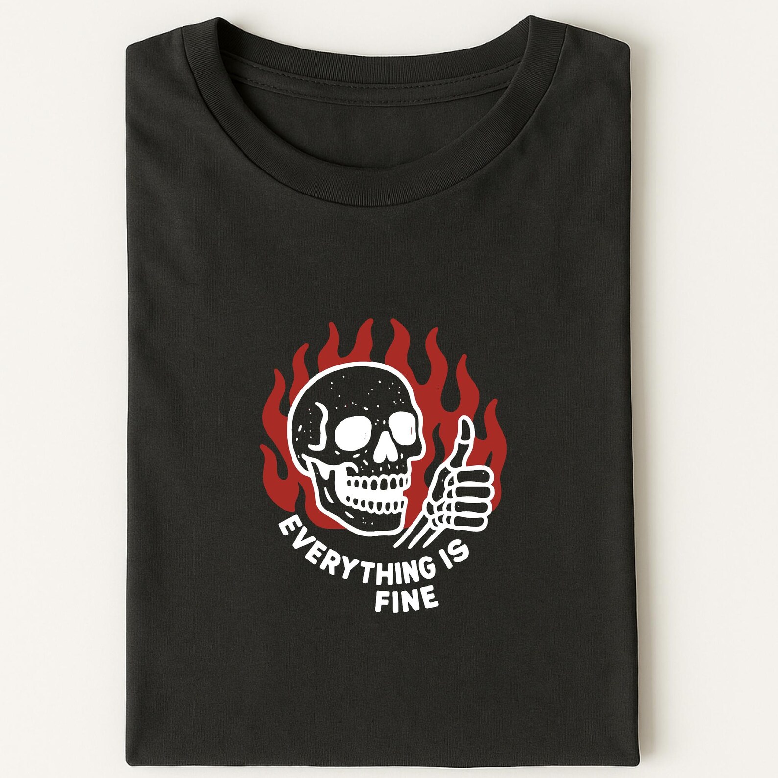 Everything is Fine Skeleton Design, SVG + PNG Bundle | Skeleton Design ...