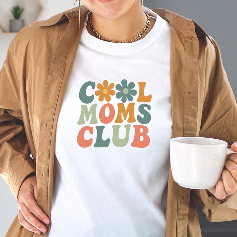 Cool Moms Club PNG, Retro Flower Design (digital Download) - Etsy