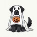 Black German Shepherd Ghost PNG Halloween Dog Image File Dog Ghost PNG ...