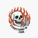 Everything is Fine Skeleton Design, SVG + PNG Bundle | Skeleton Design ...