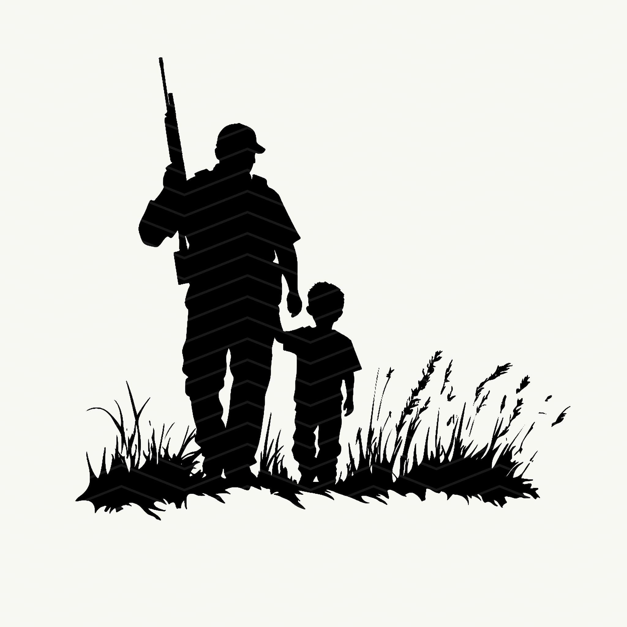 Father & Son Hunting Premium SVG, PNG Bundle | Dad Hunting Clipart, DTF ...