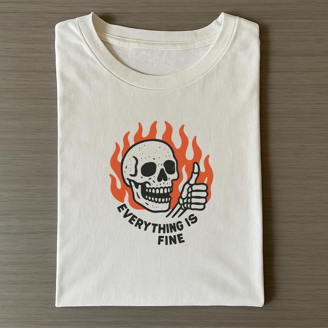 Everything is Fine Skeleton Design, SVG + PNG Bundle | Skeleton Design ...