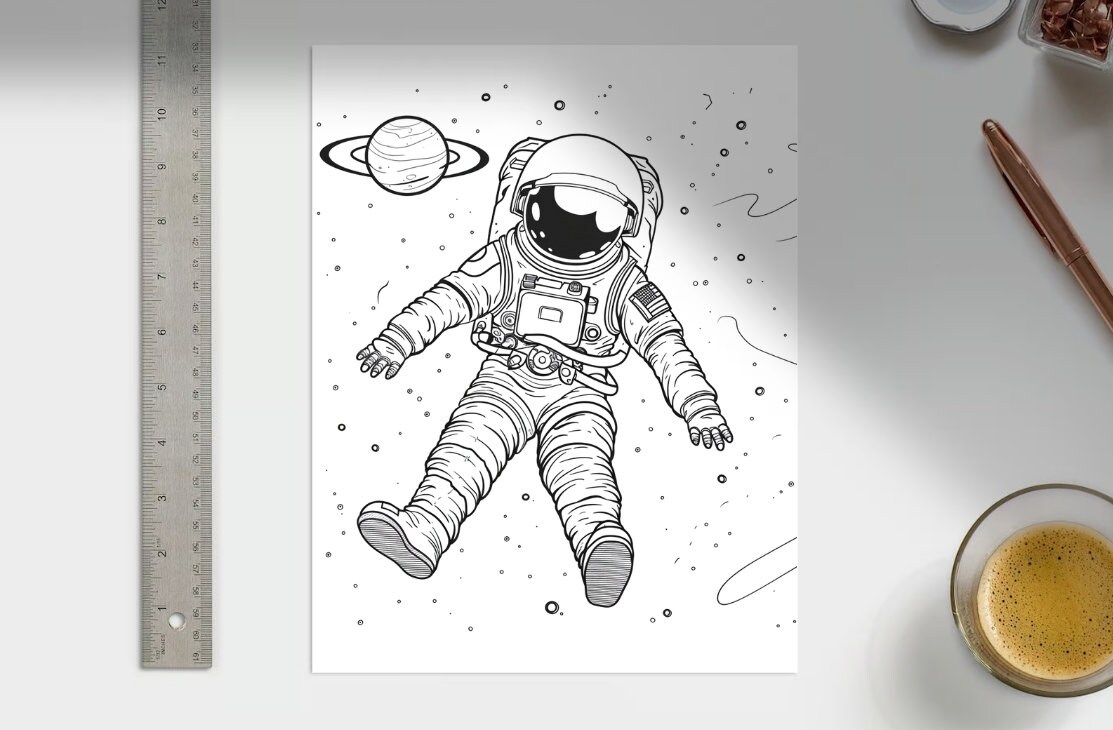 Space Adventure Coloring Pages | Space Themed Coloring Book ...