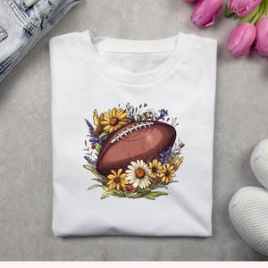 Floral Football PNG: Wildflower Clipart Image (digital Download) - Etsy