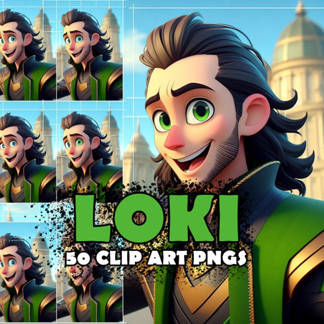 Loki Clipart PNG Sticker PNG Digital Download Printable Sublimation ...