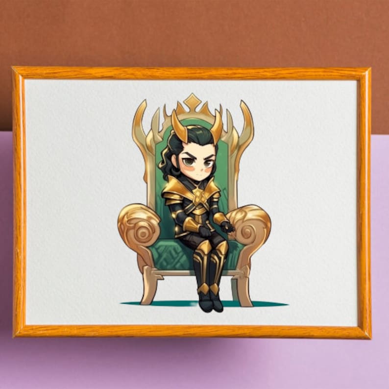 Loki Clipart PNG Sticker PNG Digital Download Printable Sublimation ...