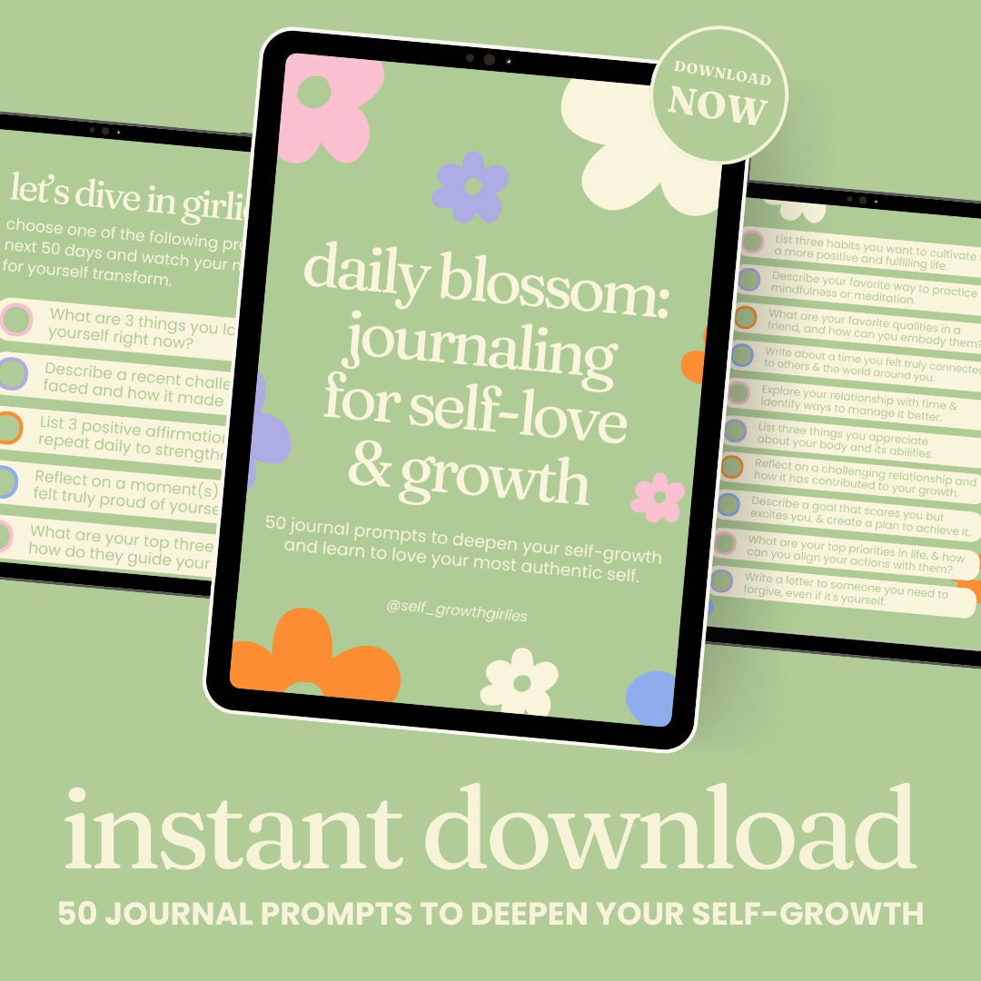 50 Journal Prompts for Beginners, Self-discovery Prompts, Self Love ...