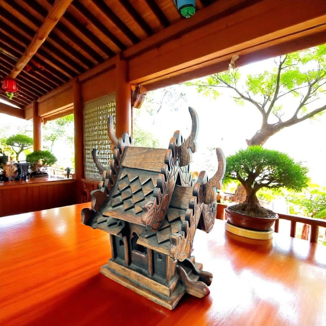 Thai Wooden Spirit House - Etsy