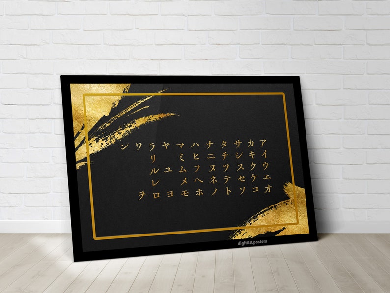 Hiragana and Katakana Posters, Set of 2 Japanese Language Posters ...
