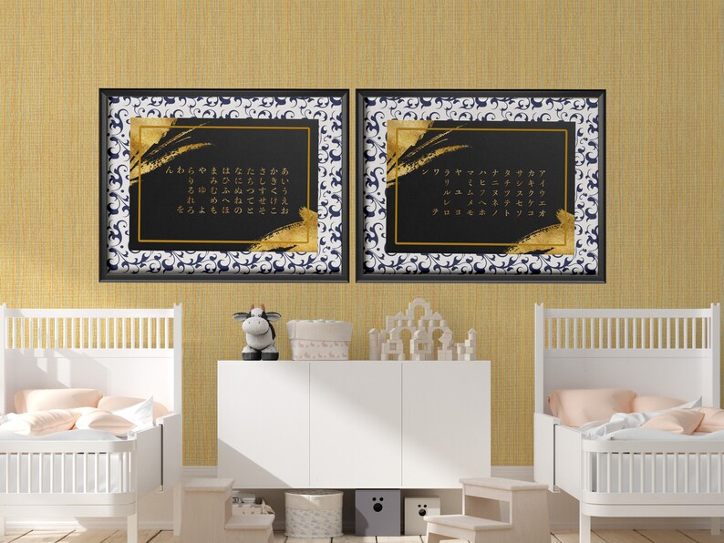 Hiragana and Katakana Posters, Set of 2 Japanese Language Posters ...