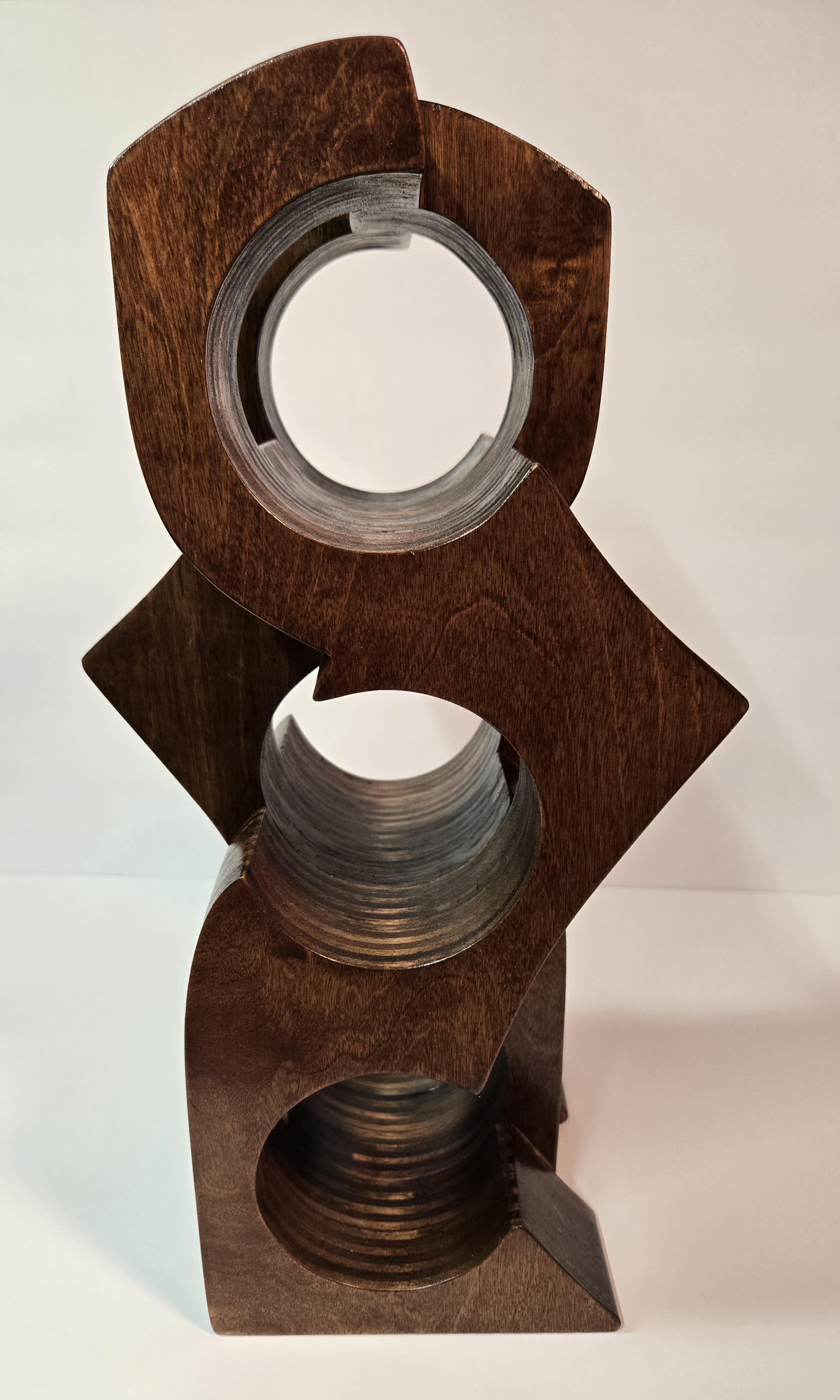 Handcrafted Wooden Wine Rack – Modern Geometric Design | Holds 3 ...