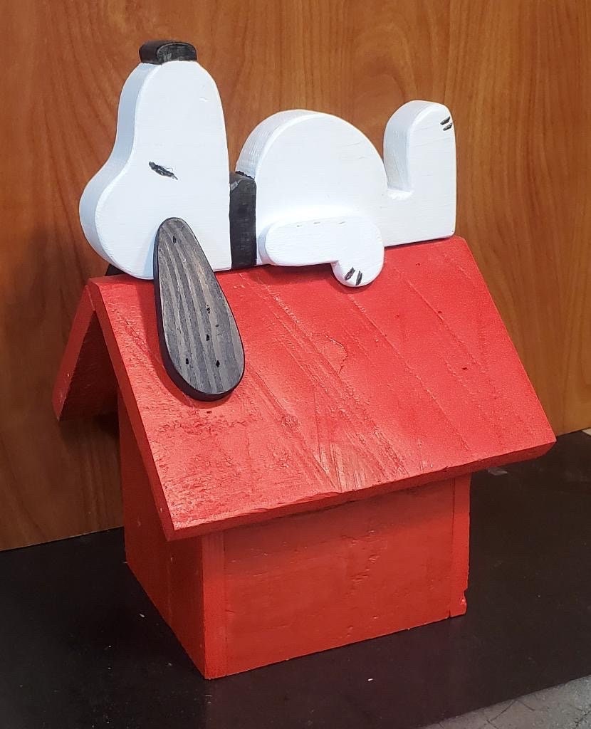 Handmade Snoopy Birdhouse Perfect for Peanuts Fans - Etsy