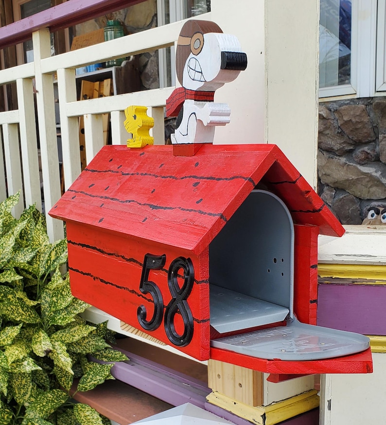 Snoopy Mailbox - Etsy