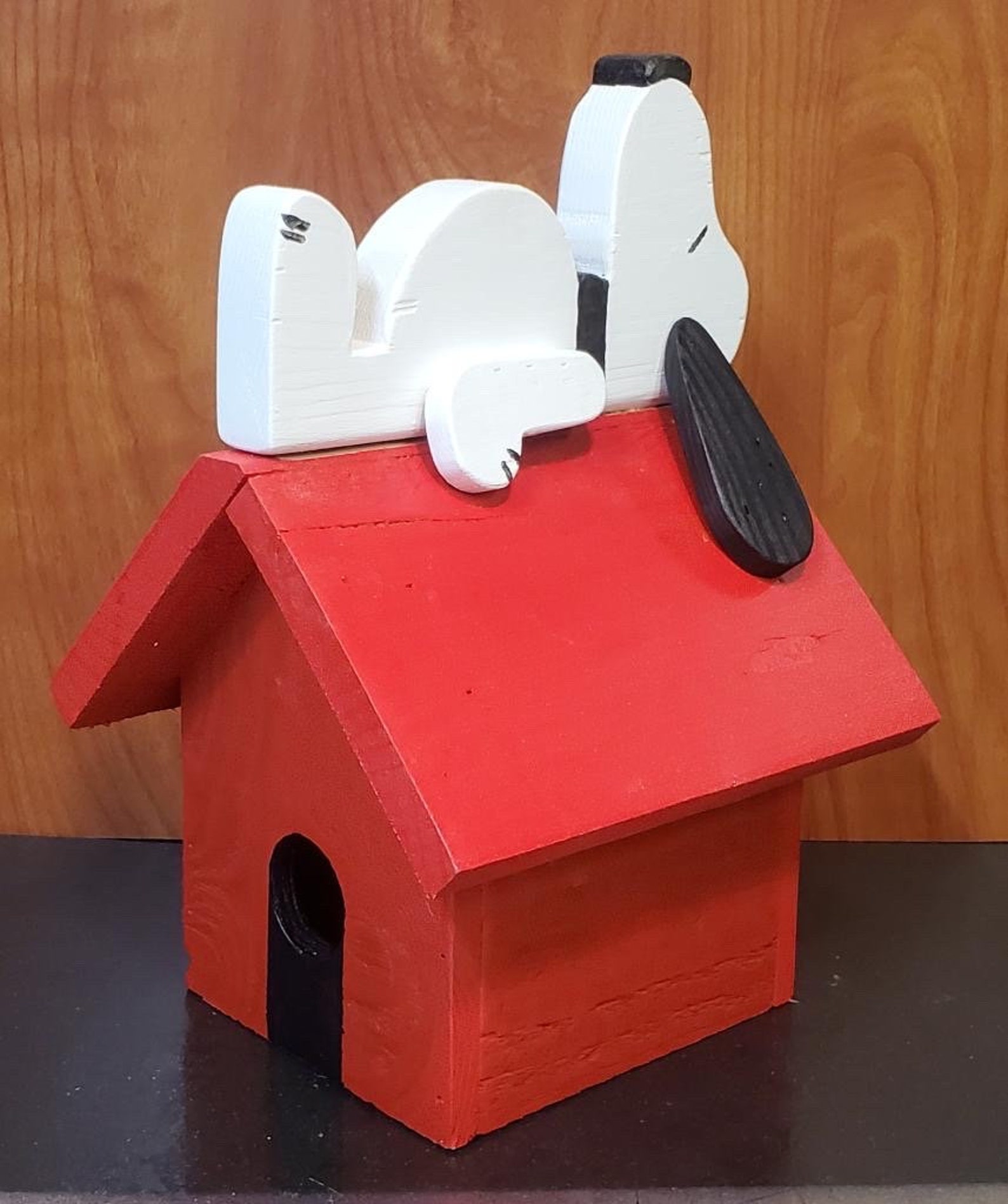Handmade Snoopy Birdhouse Perfect for Peanuts Fans - Etsy