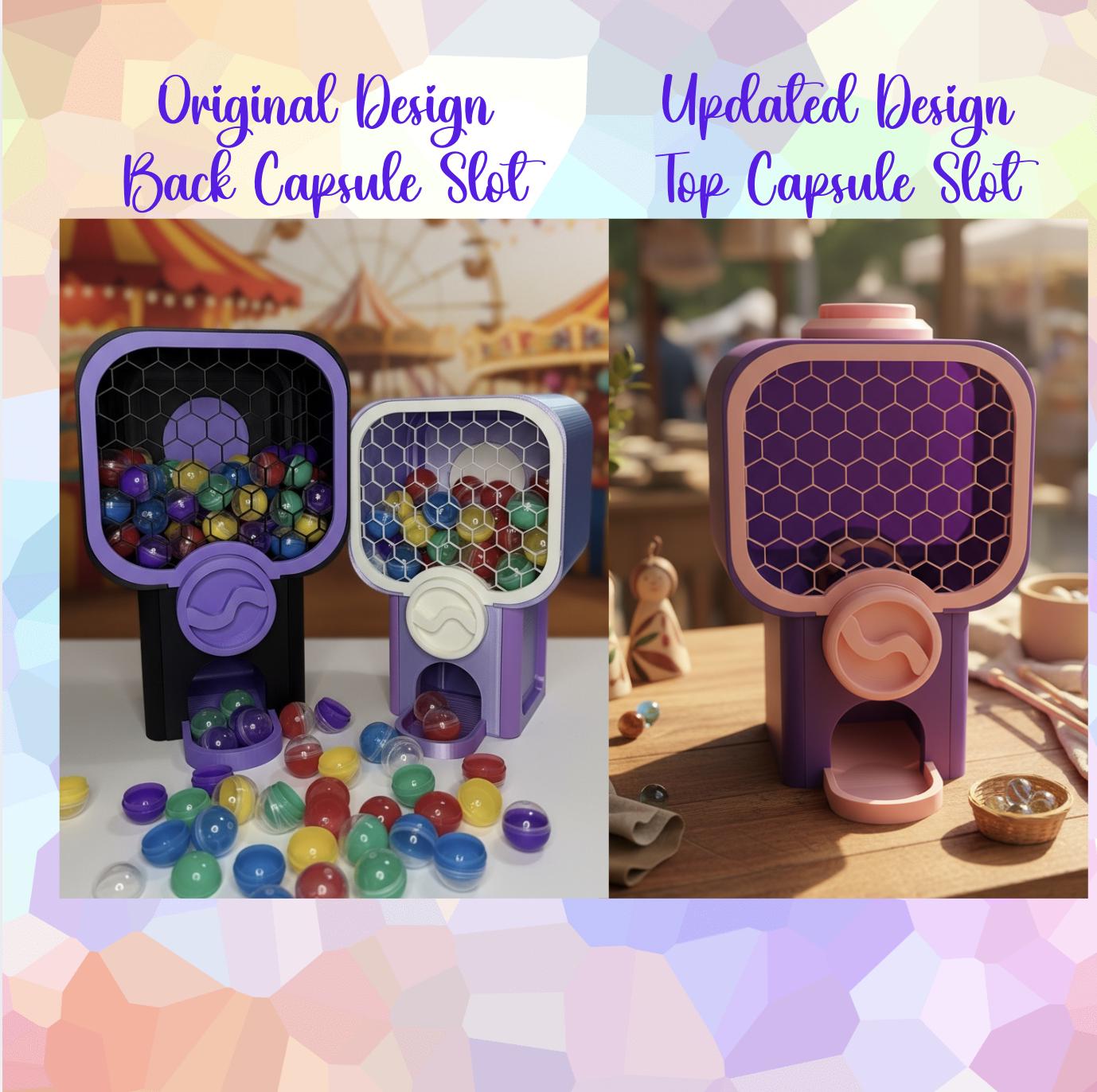 3D Printed Mini Toy Capsule Vending Machine - Reward Dispenser for Kids ...
