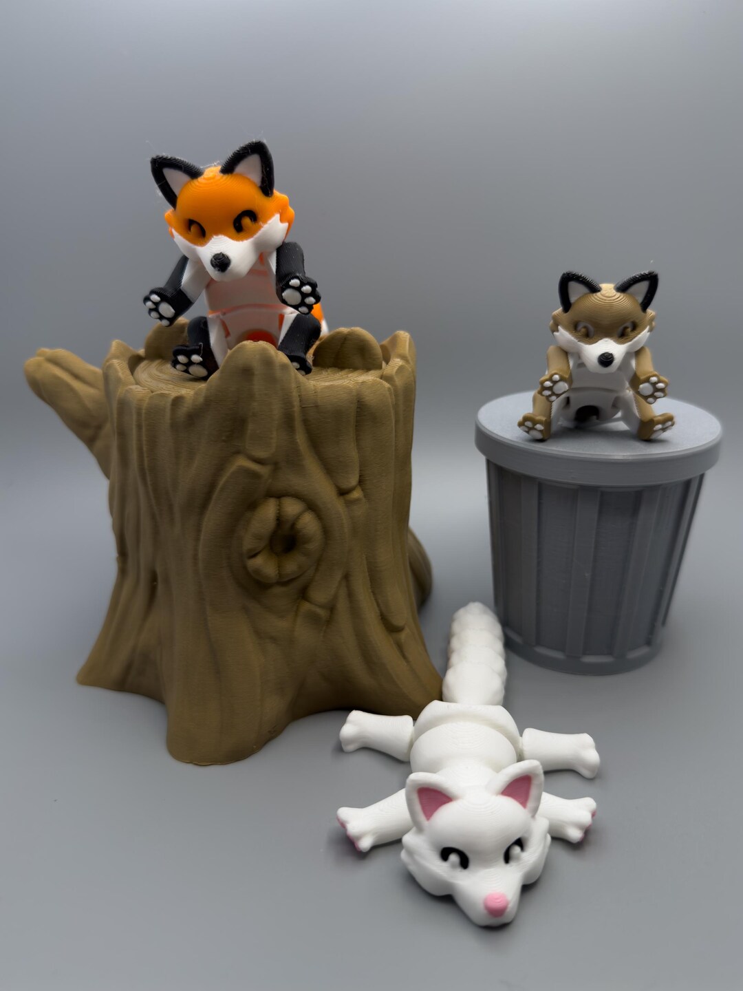 3d-printed Articulated Fox Fidget Toy: Desk Companion - Etsy