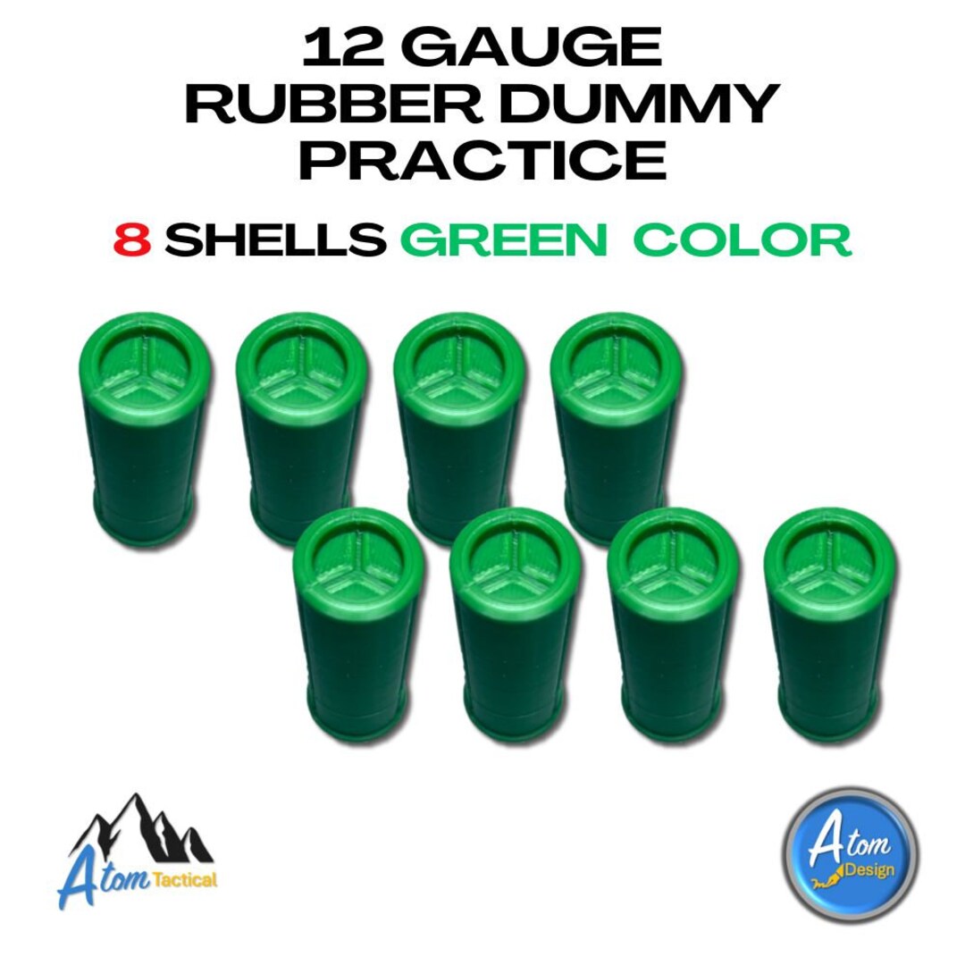 8 Shells of 12 Gauge Rubber Practice tactical Accessories - Etsy