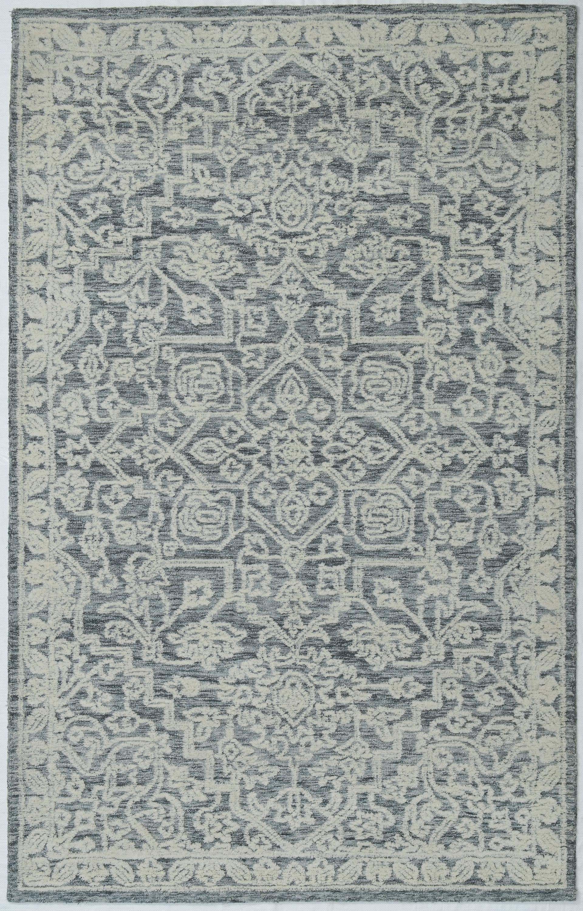 Rectangular Shaped Hand-tufted Area Rug, Mid Century Design Pattern 100 ...