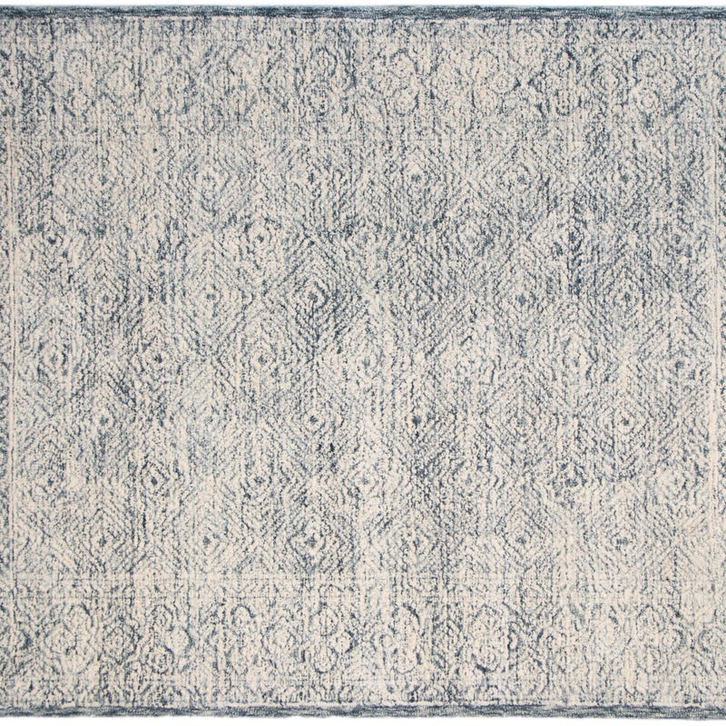 Blue and Ivory Rug - Etsy