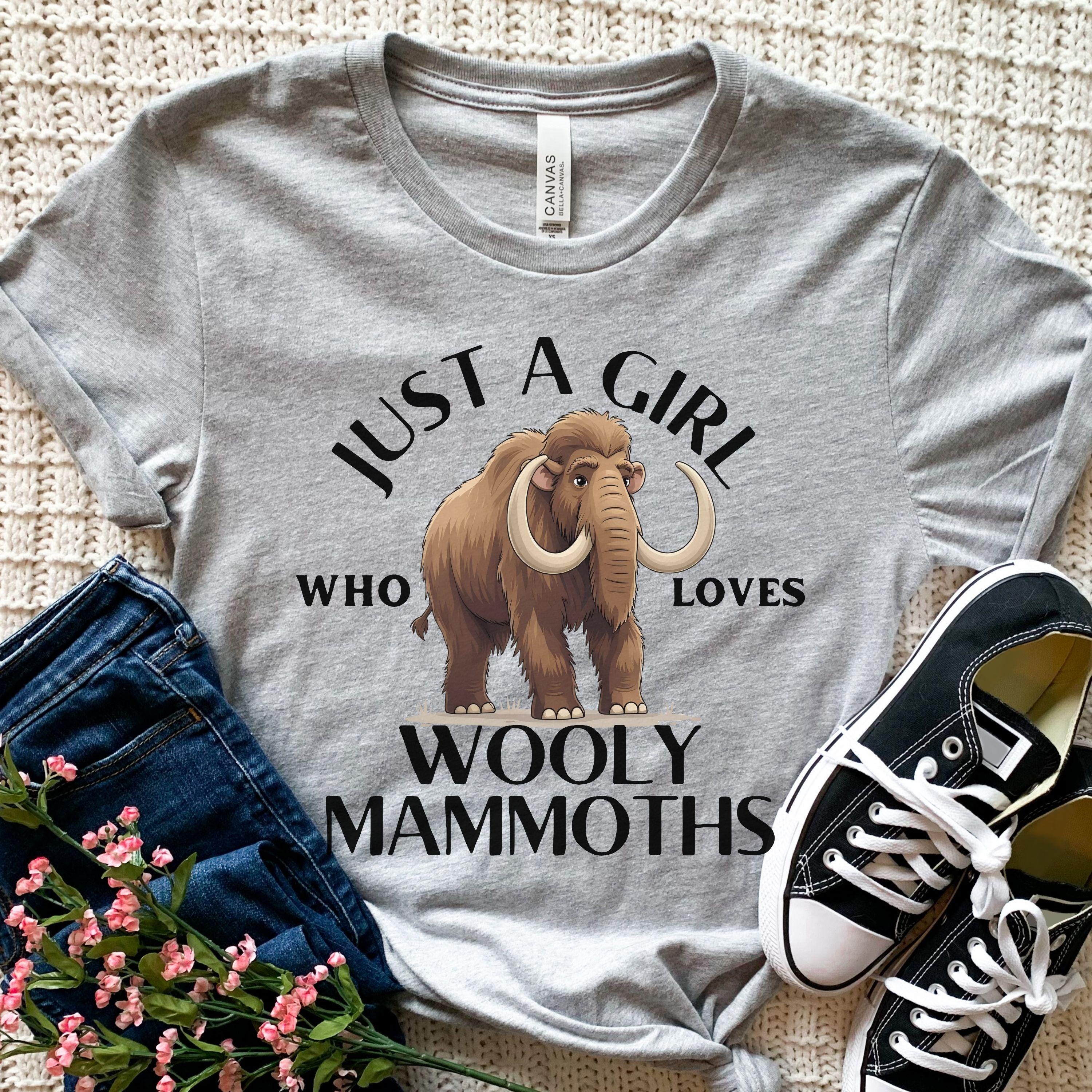 Wooly Mammoth Shirt, Wooly Mammoth Gifts, Womens Wooly Mammoth T-shirt ...