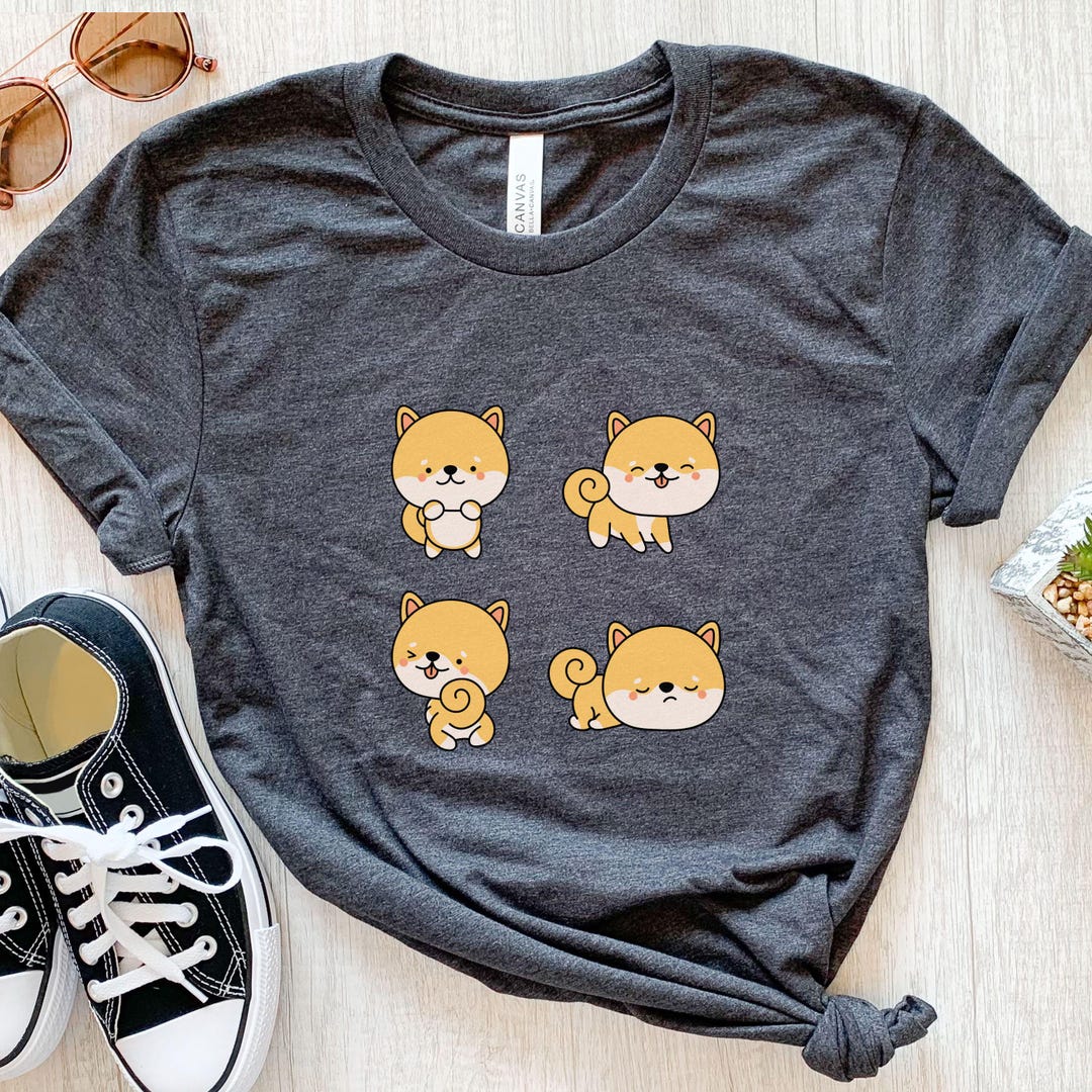 Shiba Inu Shirt, Cute Shiba Inu T Shirt, Shiba Inu Gift, Shiba Inu Dog ...