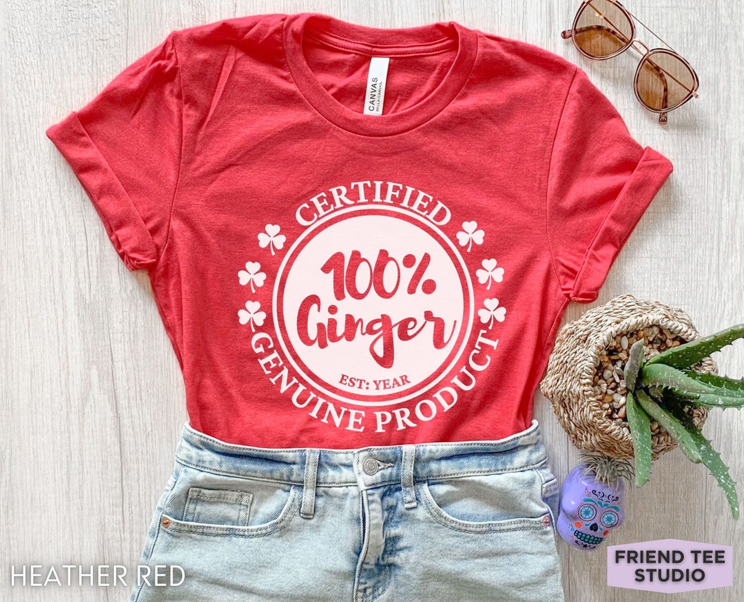 Ginger Shirt, Funny Ginger Tshirt, Ginger Gift, Redhead Shirt, Funny ...