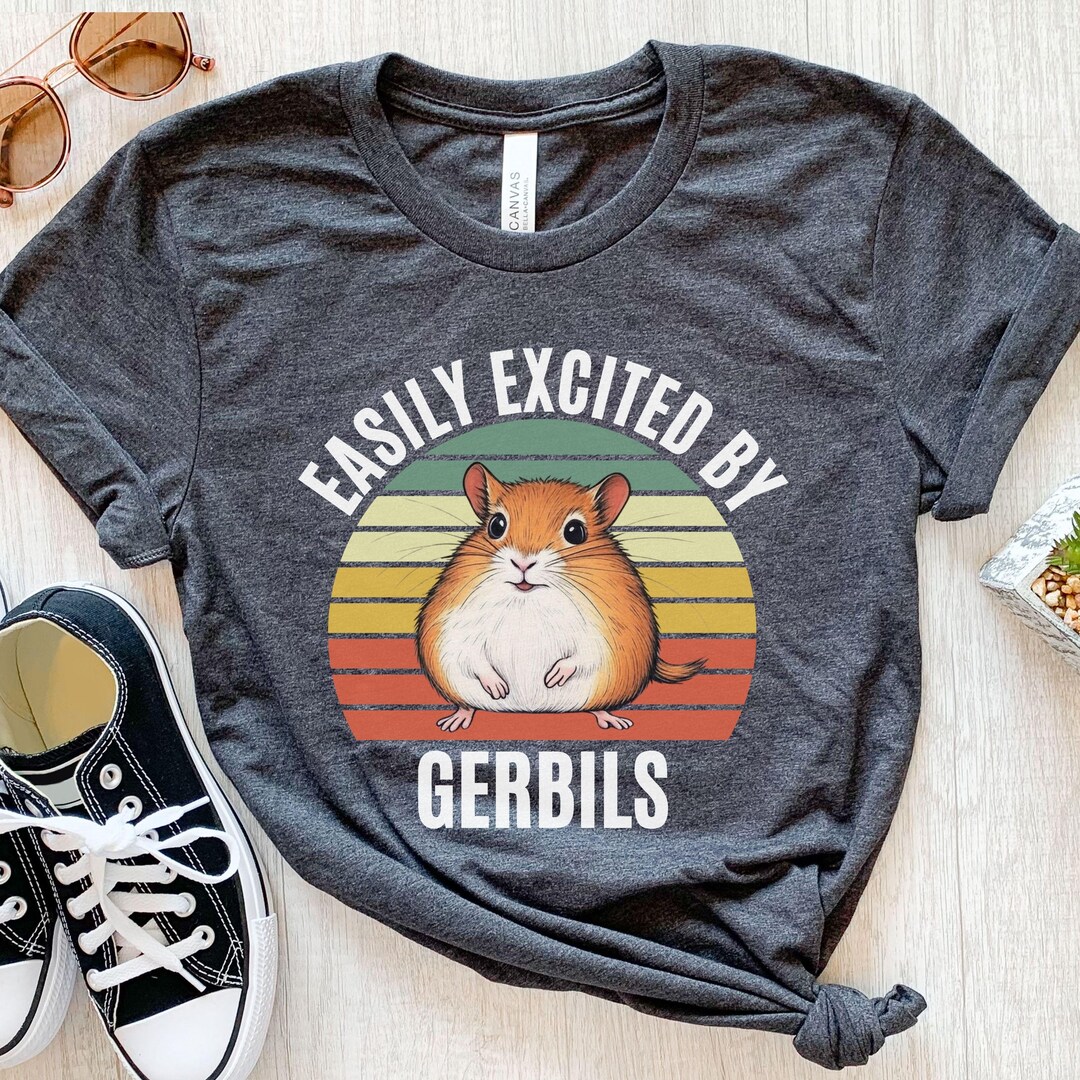 Gerbil Shirt, Pet Gerbil Tee, Rodent Lover Shirt, Cute Gerbil T-shirt ...