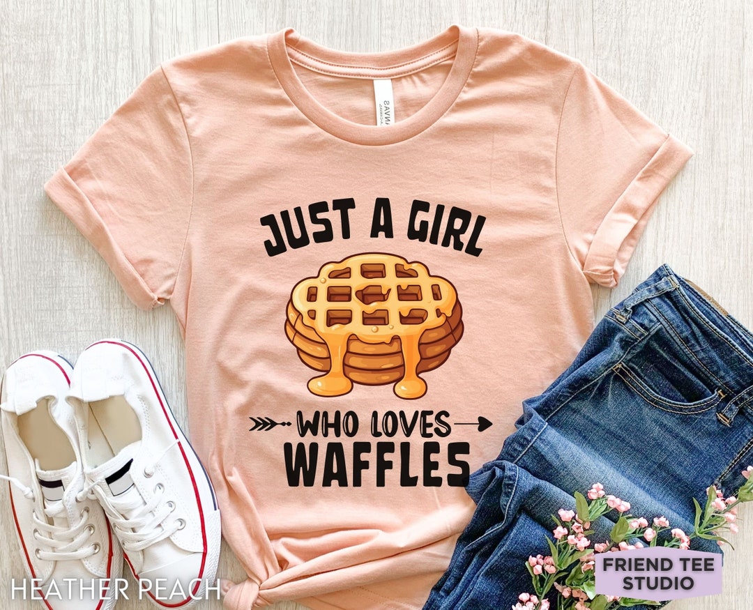 Waffle Shirt, Waffle Gifts, Funny Waffle T-shirt, Girls Waffle Tee ...