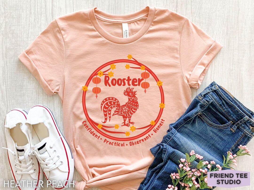 Year of the Rooster Chinese Zodiac Shirt, Lunar New Year Gift, Rooster ...