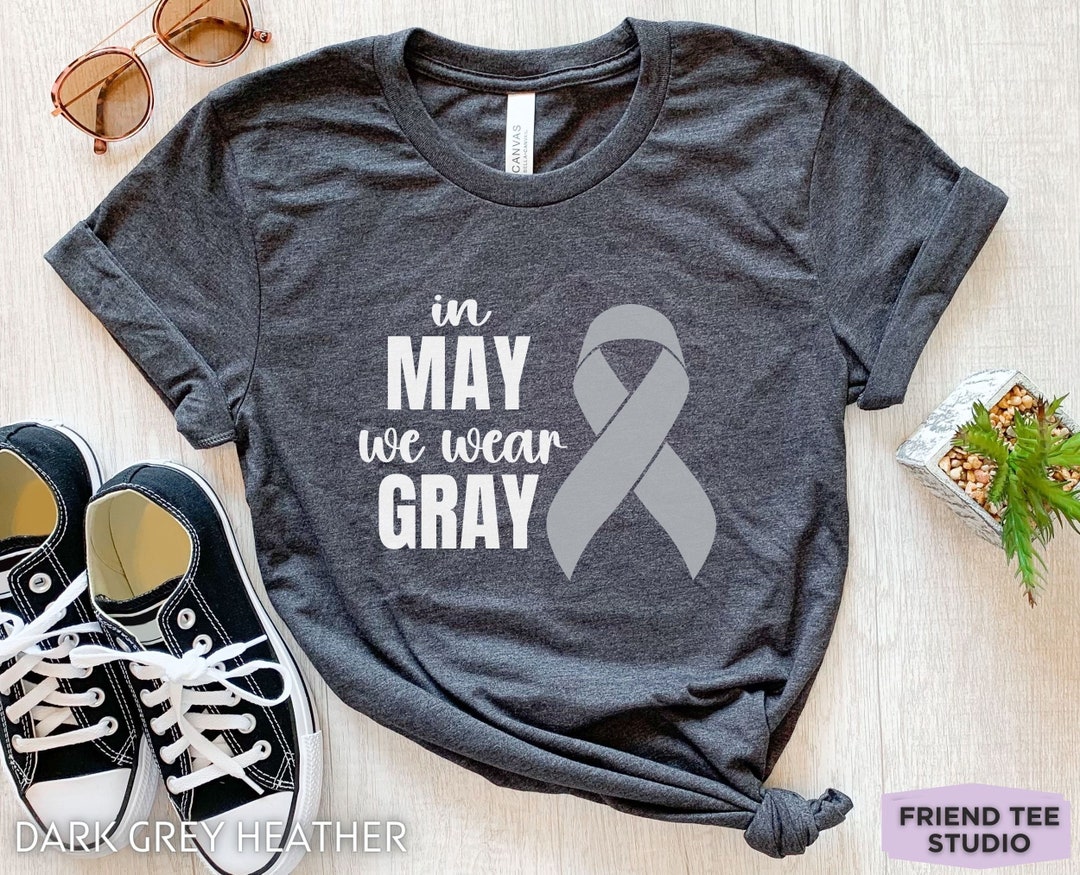 Brain Cancer Shirt, Brain Cancer Awareness Tshirt, Brain Cancer Gifts ...