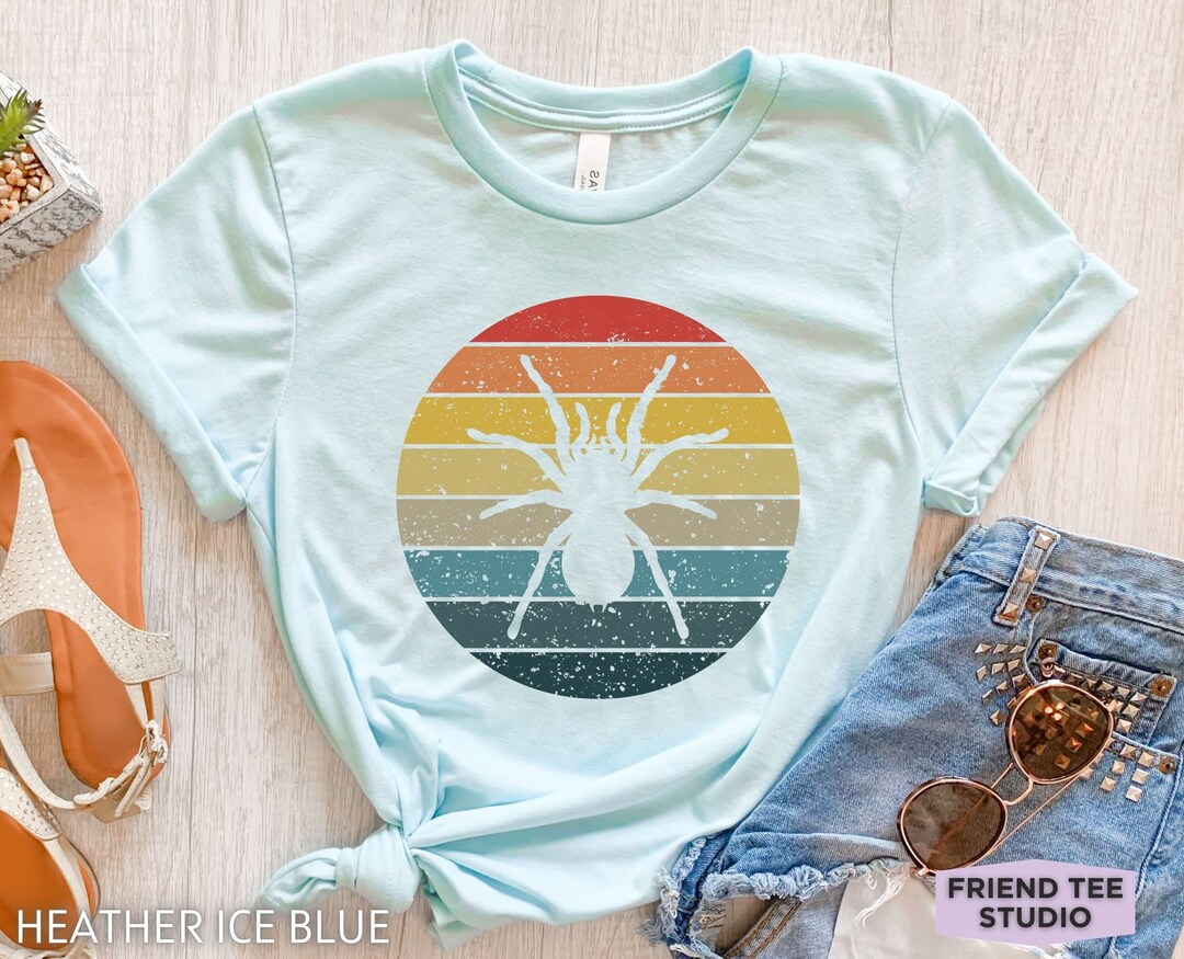Retro Distressed Tarantula Shirt, Sunset Tarantula Shirt, Mens ...
