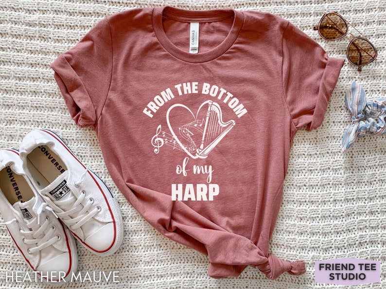 Harp Shirt, Harp Gifts, Harpist T Shirt, Harpist Gift, Music Shirt ...