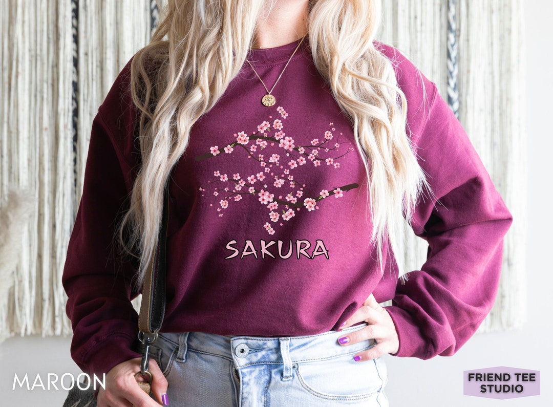 Cherry Blossom Sweatshirt, Cherry Blossom Shirt, Floral Shirt for Her ...