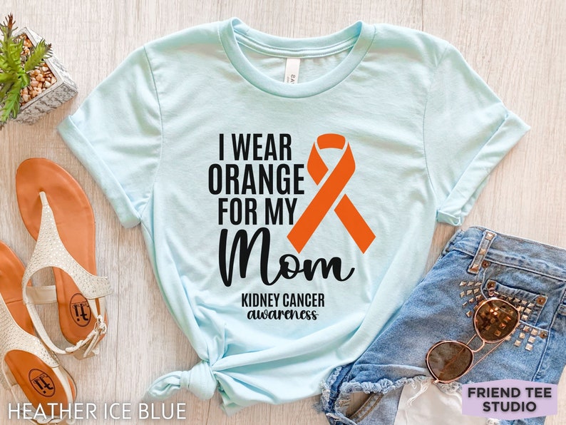 Kidney Cancer Shirt, Kidney Cancer Awareness Tshirt, March Cancer T ...
