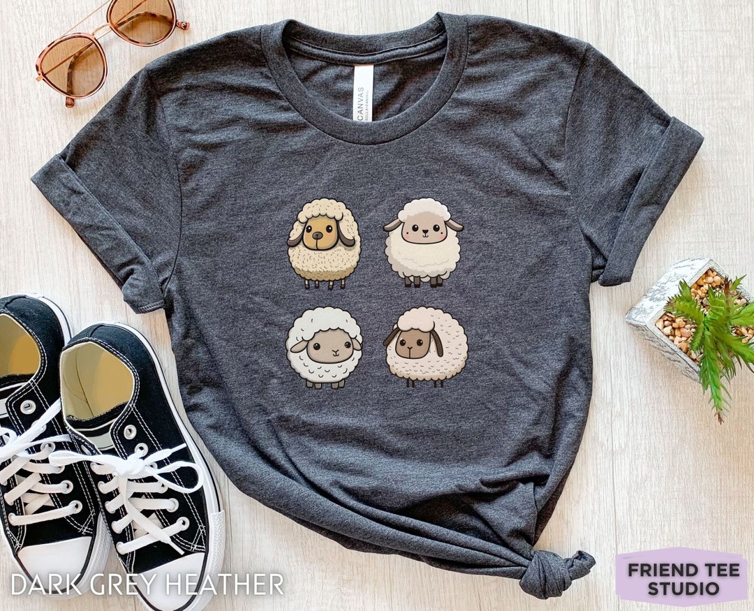Sheep Shirt, Sheep Gifts, Cute Sheep Tshirt, Girls Sheep T-shirt, Kids ...