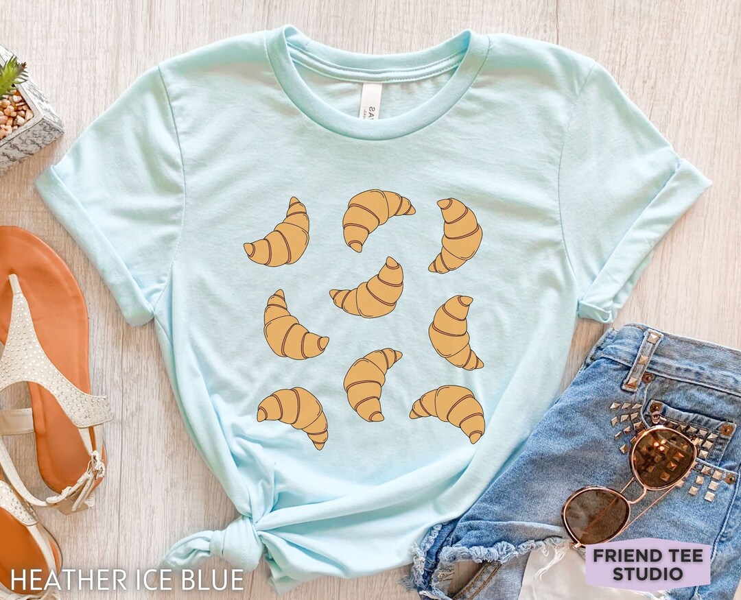 Croissant Shirt, Croissant Gifts, Funny Croissant Tshirt, Girls ...