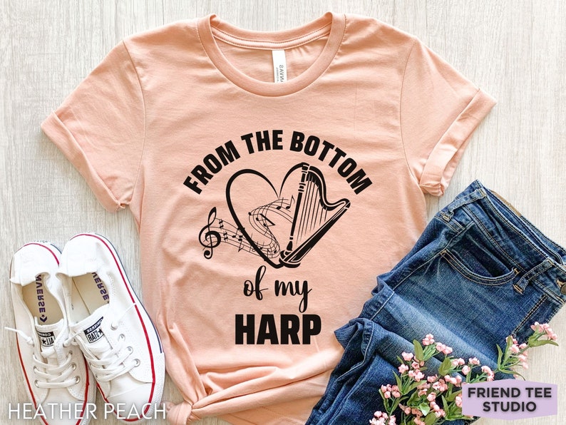 Harp Shirt, Harp Gifts, Harpist T Shirt, Harpist Gift, Music Shirt ...