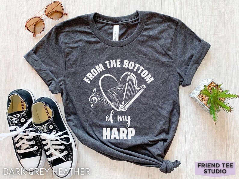 Harp Shirt, Harp Gifts, Harpist T Shirt, Harpist Gift, Music Shirt ...