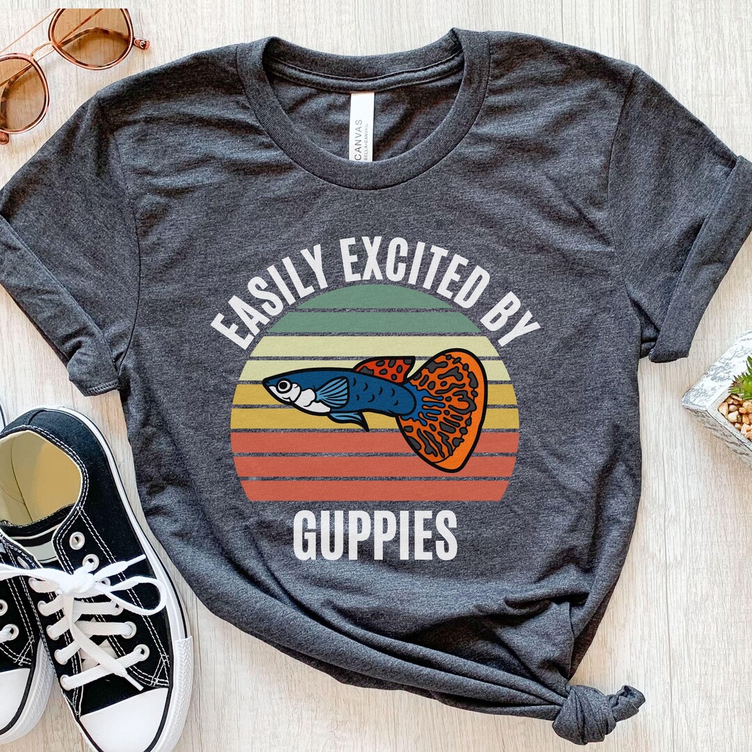 Guppy Shirt, Guppy Fish T-shirt, Guppy Aquarium Owner Gift, Pet Fish ...