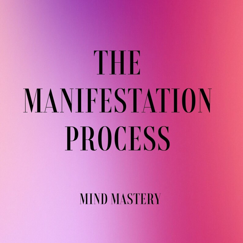 The Manifestation Process - Etsy