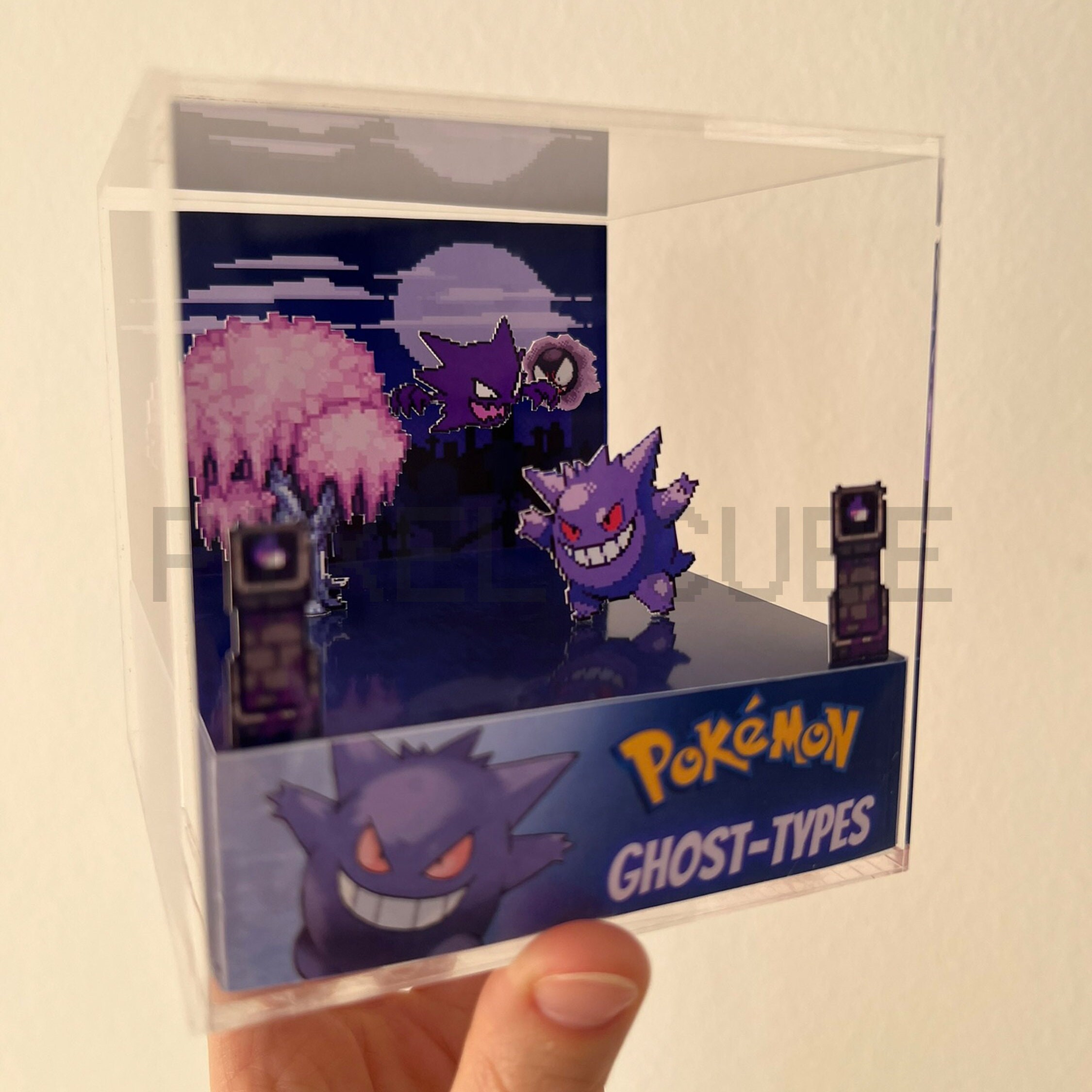 Pokemon Ghost Types DIY Diorama Cube Template Pokemon Cube Digital File ...