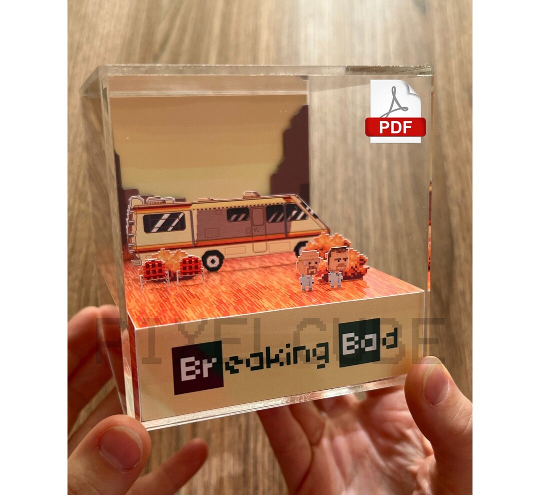 Breaking Bad DIY Diorama Cube Template Breaking Bad Cube Digital File ...