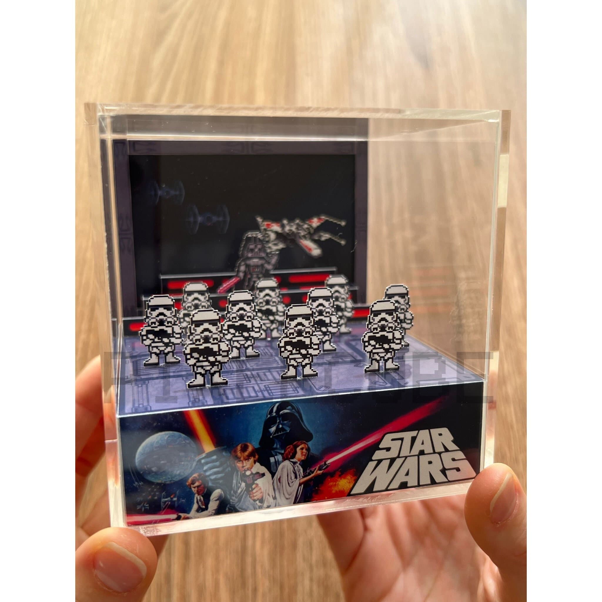 Star Wars DIY Diorama Cube Template Darth Vader Stormtrooper Cube ...
