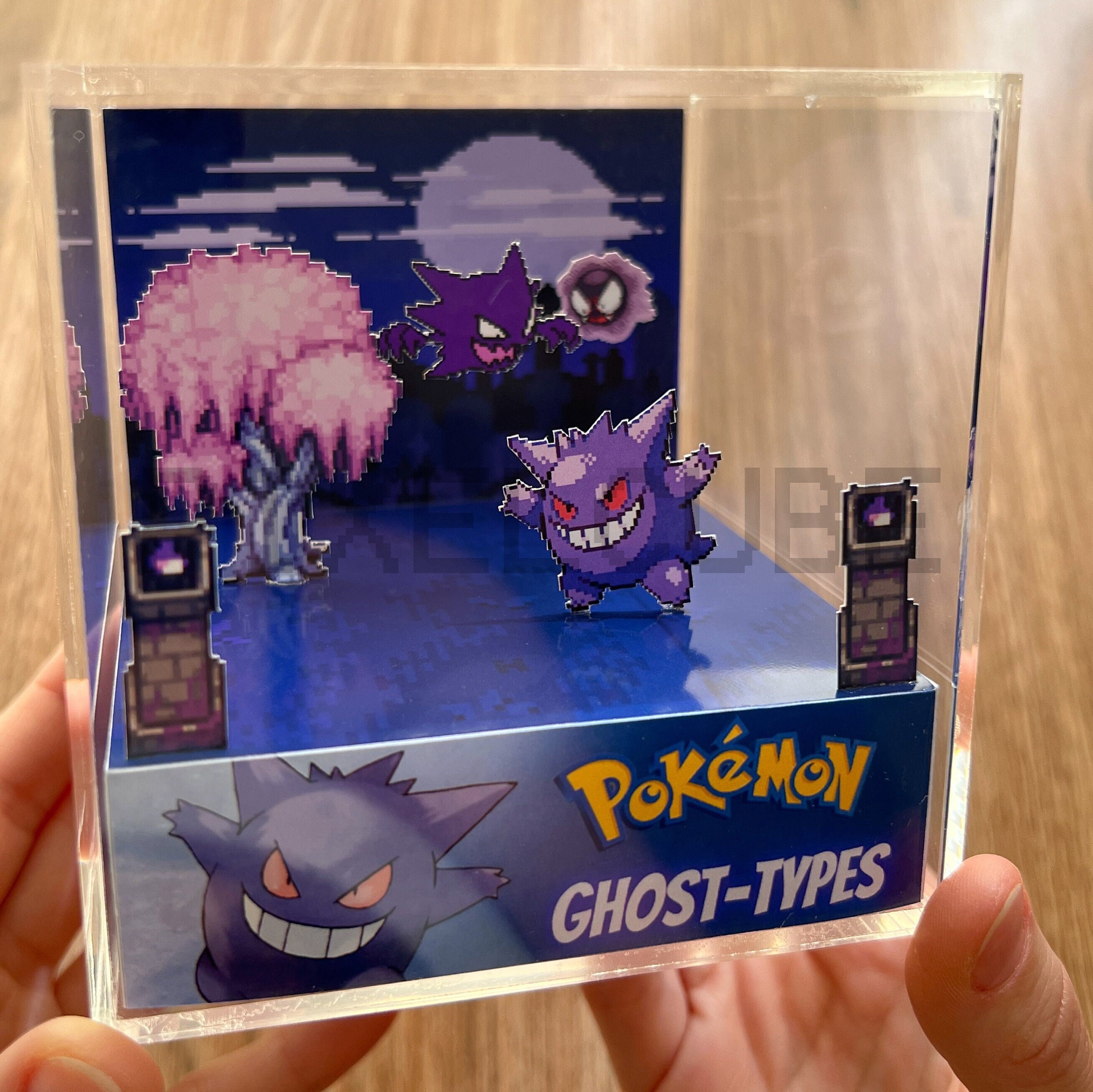 Pokemon Ghost Types DIY Diorama Cube Template Pokemon Cube Digital File ...
